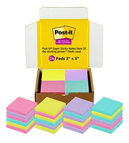 Notas Adhesivas Notas Post It Super Sticky 3x3 Pulgadas 2 Cuotas