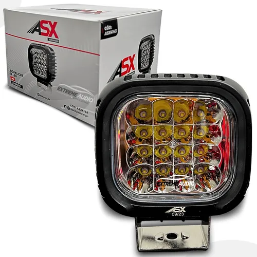 Farol Led 48w Agricola 6000k Quadrado Work Light 16led Farol Led 48w Agricola 6000k Quadrado Work Light 16led