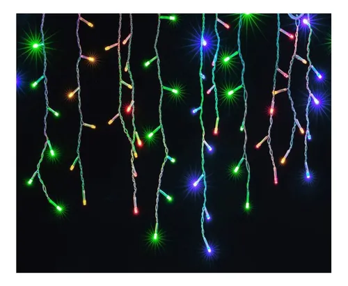 Luces Led Parpadeantes Navideñas En Forma De Cascada Iluminación Para