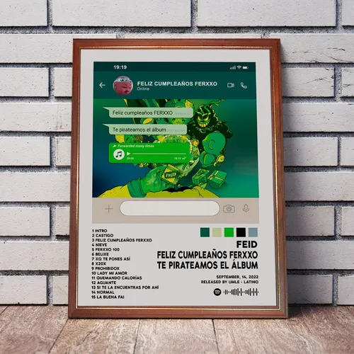 Feid Poster Feliz Cumpleaños Ferxxo Te Pirateamos El Álbum