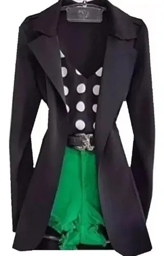 Blazer Feminino Plus Size Sobretudo Longo Neoprene P Ao G3