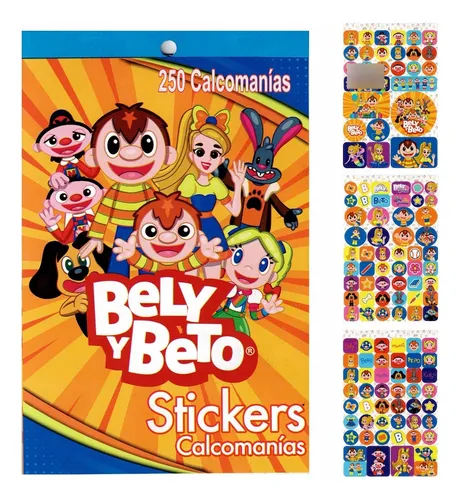 Block De Stickers Bely Y Beto Granmark 250 Calcomanias Cuotas Sin Interés