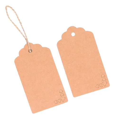 Etiquetas De Regalo De Papel Kraft De Doble Cara Para Ropa Cuotas