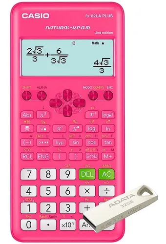 Calculadora Científica Casio Fx-82la Plus Con Usb Adata 32gb | Envío Gratis