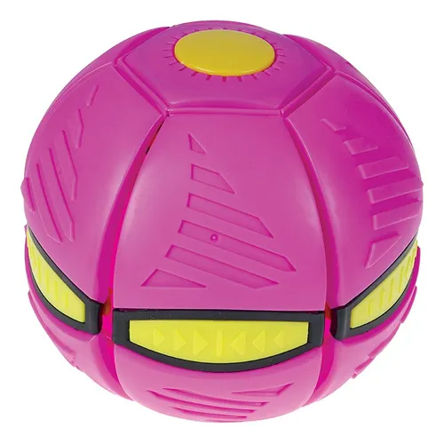 Bola Mágica Disco Voador Brinquedo Bola Maluca Com Luz Ufo Cor Rosa Bola Mágica Disco Voador Brinquedo Bola Maluca Com Luz Ufo Cor Rosa