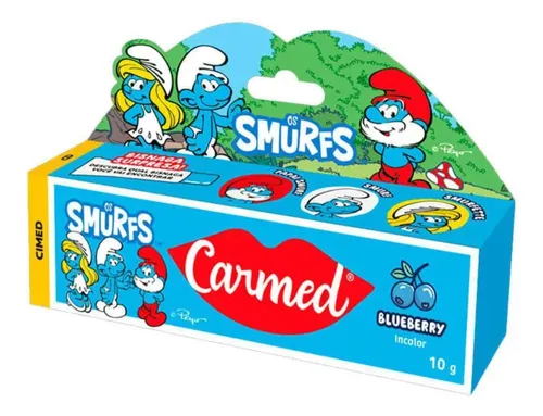Hidratante Labial Carmed Surpresa Coleção Os Smurfs 10g | MercadoLivre