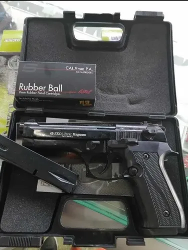 Pistola Traumatica Ekol Beretta 92 Magnum Bolas Goma 9mm. en venta en ... Pistola Traumatica Ekol Beretta 92 Magnum Bolas Goma 9mm. en venta en ...