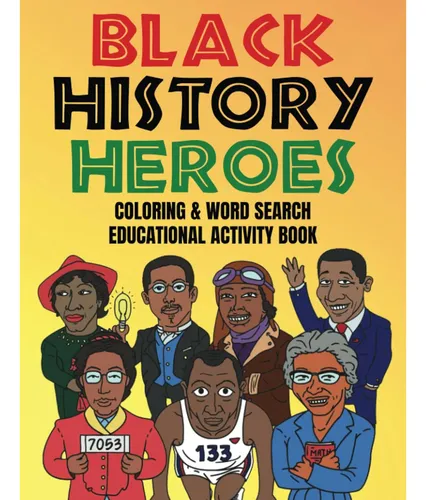 Book Black History Heroes: Coloring & Word Search Ed English | Envío gratis