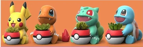 Archivo Stl Impresión 3d - Macetas Pokemon X4 Macetas Archivo Stl Impresión 3d - Macetas Pokemon X4 Macetas