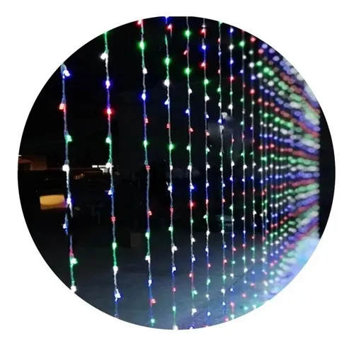 Cortina De Luces Navidad 320led Cascada Navideñas Luces 3x2m Cuotas