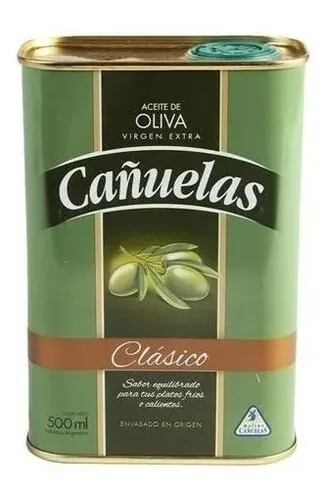 Aceite Cañuelas Oliva Clasico Extra Virgen 6 Latas De 500cc | MercadoLibre Aceite Cañuelas Oliva Clasico Extra Virgen 6 Latas De 500cc | MercadoLibre
