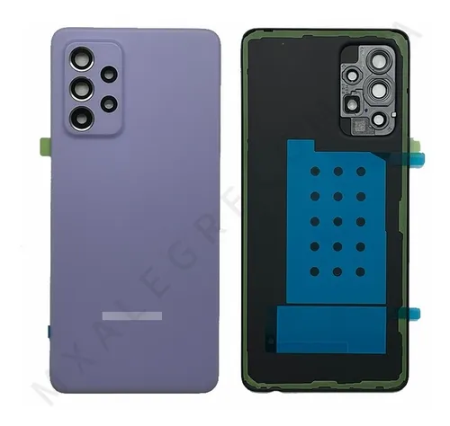 Tapa Trasera Con Cristal Cámara Para Samsung A52 Violeta Meses Sin
