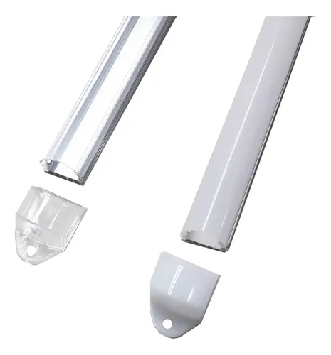 4 Perfil Suporte Trilho Com Capa Para Fita De Led Com 1 Mt | MercadoLivre