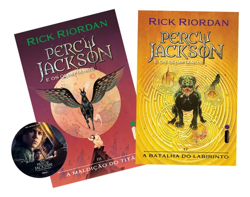 Kit 2 Livros A Maldição Do Titã Vol 03 A Batalha Do Labirinto Vol
