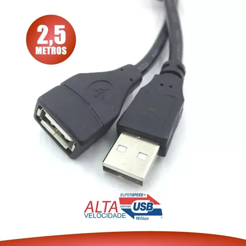 Cable extensor USB macho X hembra de 2,50 metros | MercadoLibre Cable extensor USB macho X hembra de 2,50 metros | MercadoLibre