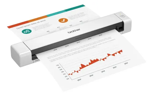 Scanner Brother Mobile Ds-640 Portátil A Color Blanco | Cuotas sin interés