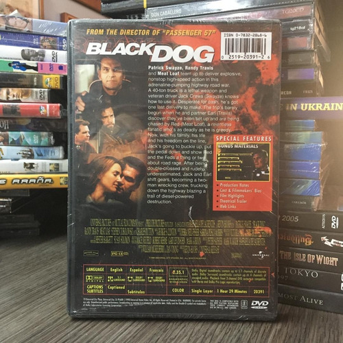 Black Dog (1998) Director Kevin Hooks Protagonista P. Swayze | Cuotas ...