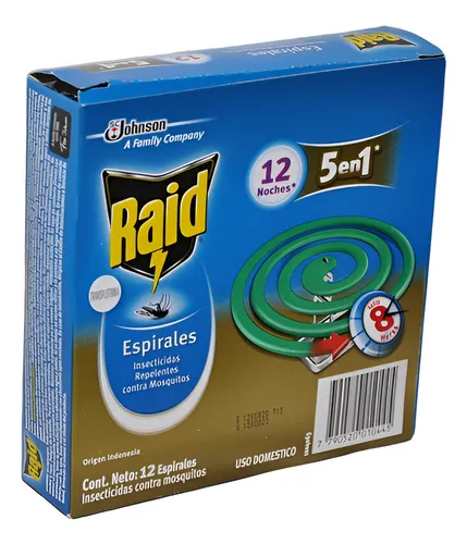 Espirales Para Mosquitos Raid Verdes X 12u X 4 Cj Total 48u | MercadoLibre Espirales Para Mosquitos Raid Verdes X 12u X 4 Cj Total 48u | MercadoLibre