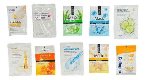 Lote 50 Mascarillas Coreanas Faciales Mayoreo Surtidas Huda Cuotas