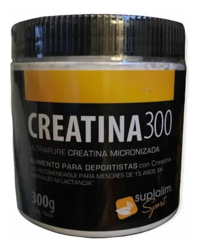 Creatina Monohidratada Micronizada 300g Suplalim Sabor Sem Sabor