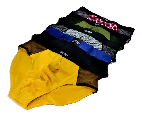 Paquete De 5 Bikinis Con Lycra Y Tela De Red Para Hombre Meses Sin