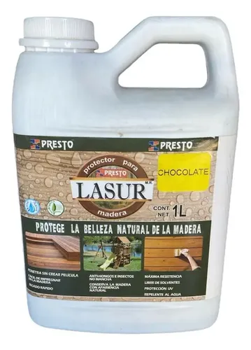 Protector Lasur Presto P/madera Chocolate 1lt | Envío gratis