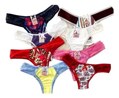 Calcinha Feminina Atacado Kit 10 Lateral Renda Tuly Bruna