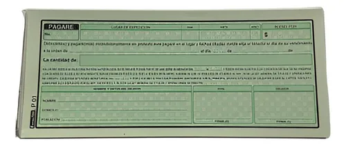 Talón / Block De Pagare Formitec Block Con 100 Hojas | MercadoLibre