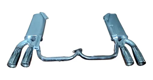 Silenciador Mofle Doble Retro Para Headers Miller Vocho | Meses sin ...