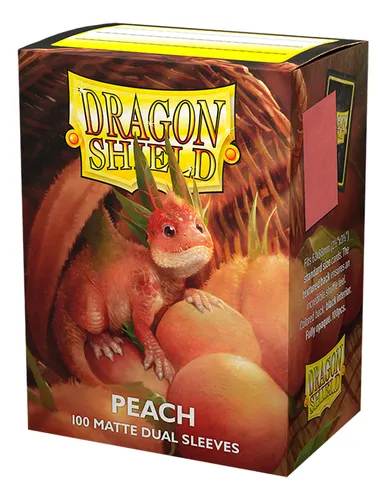 Sleeves Dragon Shield Dual Matte Peach Magic Pokemon Padrão | Frete grátis
