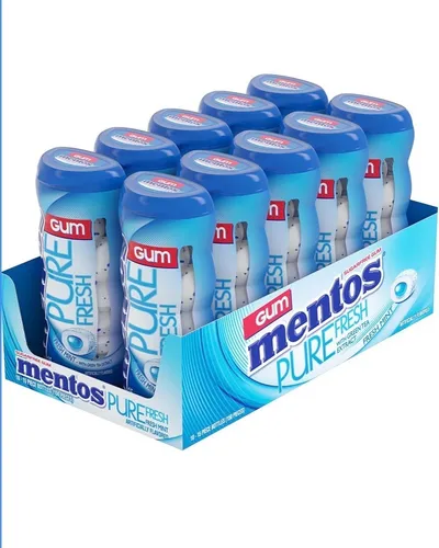 Goma Mascar Sin Azúcar Mentos Pure Fresh Menta Fresca 10 Pzs Mercadolibre