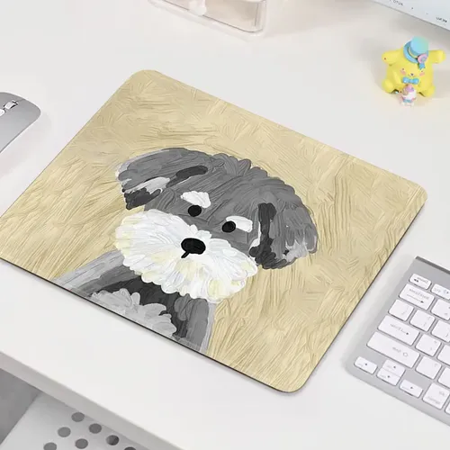 4 Pcs Mouse Pad Antideslizante Con Borde Reforzado 26x21cm Perro Tierno ...