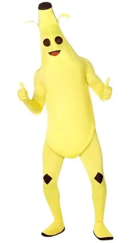 Disfraz Fortnite Adult Peely Banana Platano Adulto Meses Sin Interés