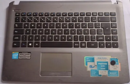 Carcaça Base Teclado + Teclado + Touchpad Notebook Positivo ... Carcaça Base Teclado + Teclado + Touchpad Notebook Positivo ...