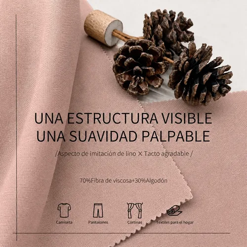 Linglight Tela Lino Rayon Rollo De Tela 20m - 1.45 Ancho | Meses sin ...