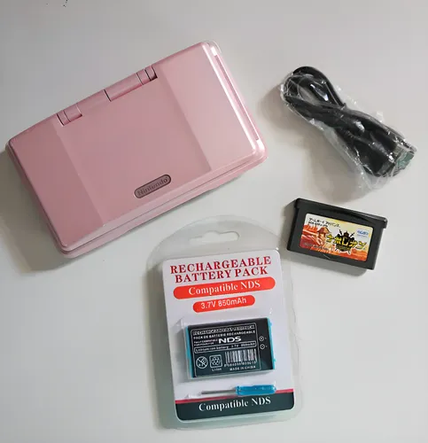 Console Nintendo Ds Fat Candy Pink Nds Rosa Rose Completo Rosa ...
