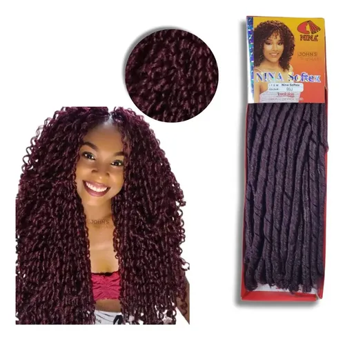 Cabelo Cacheado Nina Softex Crochet Braids Cachos Sintéticos Cor ...