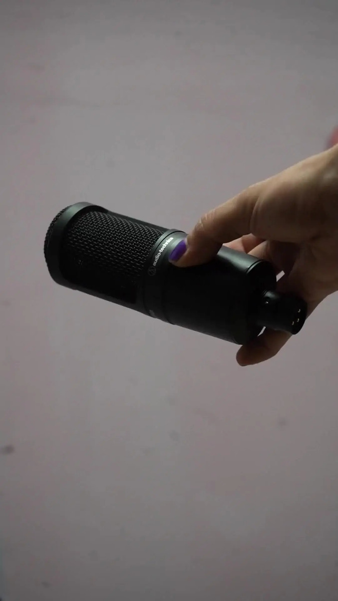 Micrófono Audio-Technica AT2020 Condensador Cardioide color negro ...