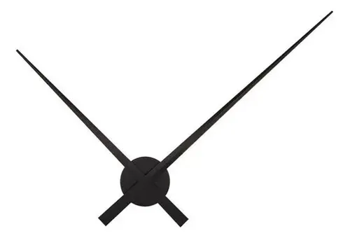 2 Ponteiros De Relógio 3d, Ponteiros De Preto 31 Cm Preto | MercadoLivre