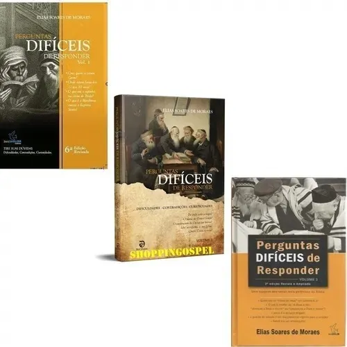 Livros Perguntas Difíceis De Responder Vol 1 2 E 3 Kit | Frete grátis Livros Perguntas Difíceis De Responder Vol 1 2 E 3 Kit | Frete grátis