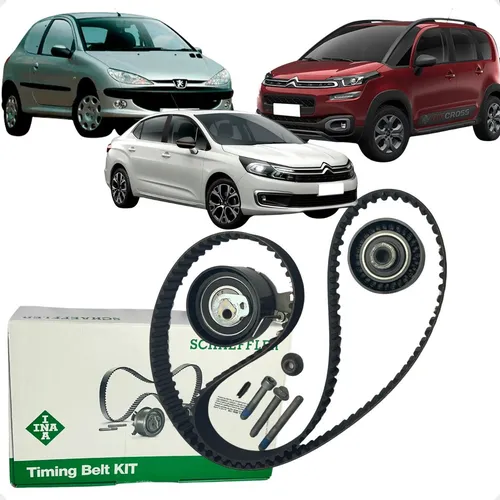 Kit Correia Dentada C3 Aircross 206 207 1.6 16v Original Ina | Frete grátis