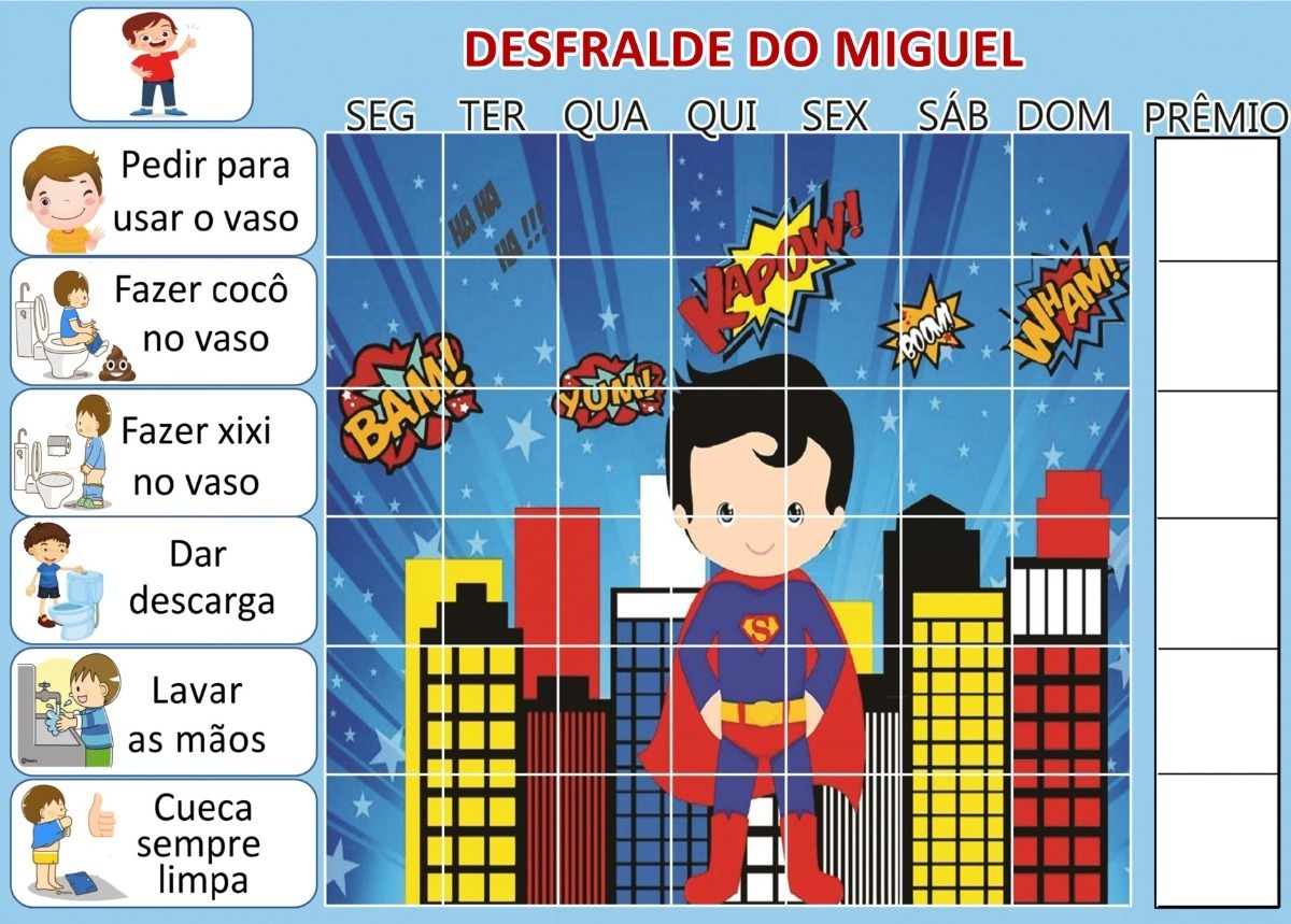 Quadro De Incentivo Infantil Desfralde Parcelamento Sem Juros