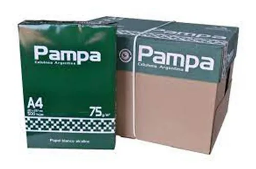 Resma Pampa A4 75g Blanco 500 Hojas