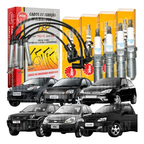 Kit Cabos Velas Ford Ka Fiesta Ecosport Courier Focus Rocam Kit Cabos Velas Ford Ka Fiesta Ecosport Courier Focus Rocam