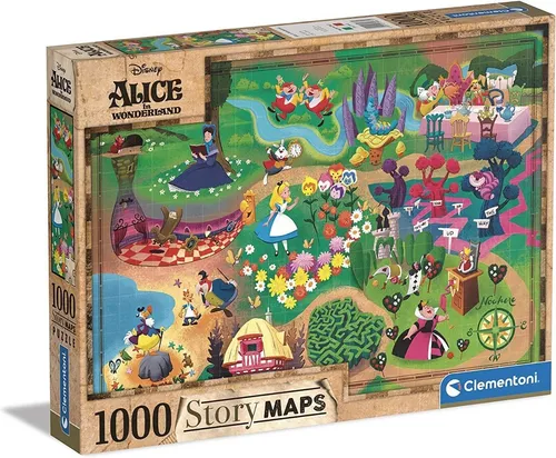 Rompecabezas Puzzle Clementoni Disney Story Maps 1000 Piezas Envío Gratis