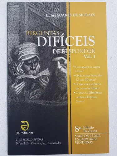 Perguntas Difíceis De Responder Vol 1 Perguntas Difíceis De Responder Vol 1