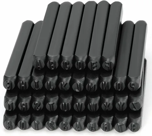 Letras Y Numeros De Golpe 3 Mm Con Estuche 36pcs | Meses sin interés