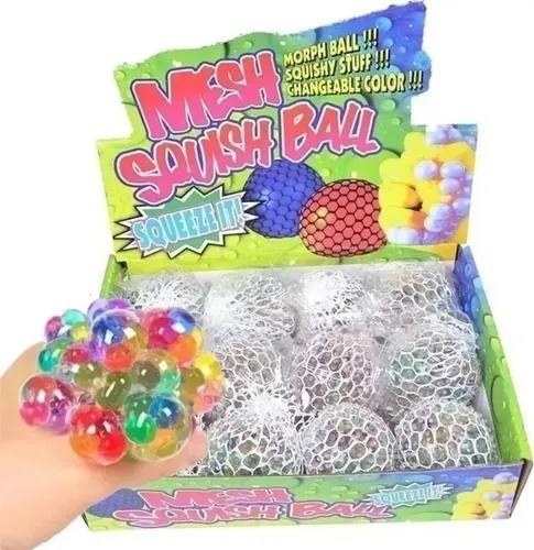 Cerebro Squishy Ball Pelota Anti Estres Slime Espichar X12 Cuotas Sin Interés