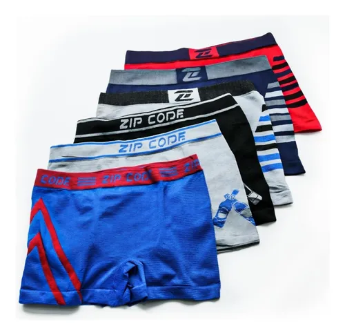 Bóxer Juvenil Paq De 6 Pzas Microfibra 12-14 Y 16-18 | Envío gratis