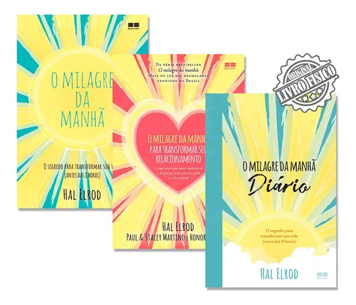 Kit O Milagre Da Manhã Diário Transformar Seu Relacionamento Frete Grátis